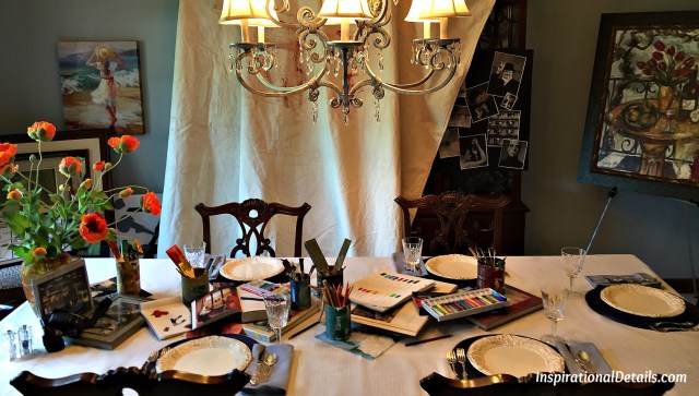 Art Theme Tablescape and “Georgia” Book Club Lunch | Inspirational Details