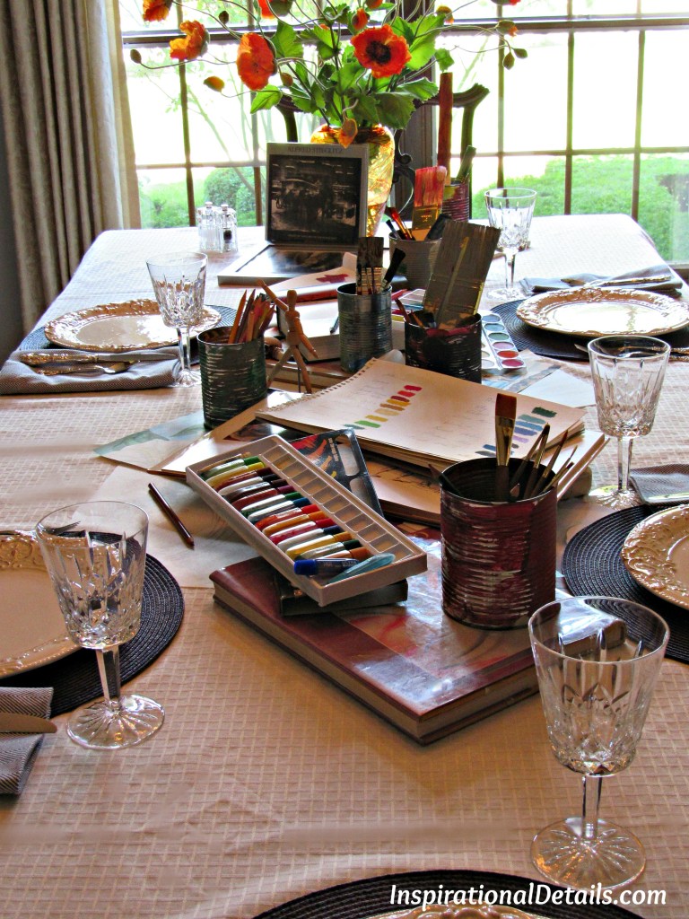 Art Theme Tablescape and “Georgia” Book Club Lunch | Inspirational Details