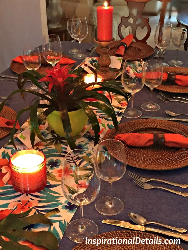 Polynesian Theme Dinner Party and Tablescape | Inspirational Details